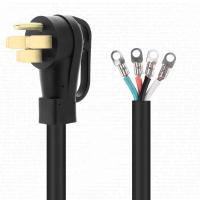 China NEMA 14-50P Plug Power Cord 125V/250V SJTW 4C 6/8AWG Cable with 50 Amps Terminal Stripped USA Generator Extension Cord for sale