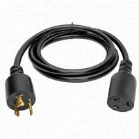 China L8-20P/L8-20R Twist Lock Generator Cord | 10AWG 20A 3/10/25/50FT SJTW US Heavy Duty Extension Cable for sale