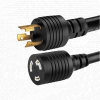 China NEMA L6-20P to L6-20R Generator Extension Cord | US Twist Lock Heavy Duty Power Cable for sale