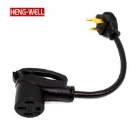China NEMA 6-50P to 15-50R RV Adapter Cord 50 Amp 250V with SJTW Copper Wire Dryer Outlet for US Standard EV Chargers for sale