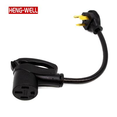 China NEMA 6-50P to 15-50R RV Adapter Cord 50 Amp 250V with SJTW Copper Wire Dryer Outlet for US Standard EV Chargers for sale