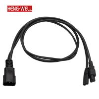 China Y Splitter C14 Male to C5 C7 C13 Female Plug Cable 2.5A 250V ENEC Power Adapter Cord Cable for sale