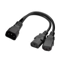 China 0.3M ENEC Power Cable Y Splitter C14 to 2 C13 Extension Cord 10A 250V for Power Supply Expansion Multiple Devices for sale