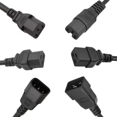 China Heavy-Duty 16A 20A 250V 2.5mm2 6 Ft (1.83 M) Power Cord for Computer C19 C20 Immersion Cooling System Male Female IEC End Type for sale