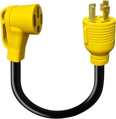 China NEMA L14-30P to 14-50R Adapter Cord for RV/EV Heavy Duty STW 10 AWG SJTW Wire for USA Power Generators House RV Trailer Camper for sale