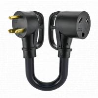 China 30 Amp RV Adapter Cord NEMA TT-30P Male to TT-30R Electrical Power Adapter for Camper Vans Trailers Motorhomes Caravans for sale
