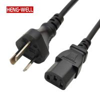 China HENG-WELL CE CCC Certified 10A 250V 3 Pin Power Cable with C13 Plug for Home Appliance Instrumentation for Computer/Monitor/PSU for sale