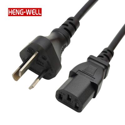 China HENG-WELL CE CCC Certified 10A 250V 3 Pin Power Cable with C13 Plug for Home Appliance Instrumentation for Computer/Monitor/PSU for sale