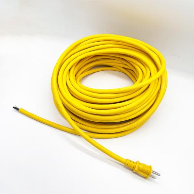 China 10A/13A/15A 125V USA Extension Cord with Luminous Plug 3 Prong Grounded 5-15P 5-15R Power Cable for Home Office SJTW Wire Type for sale