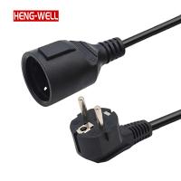 China 3 Pin Eu Waterproof Electric Power Cable Power Cords Extension Cords for sale