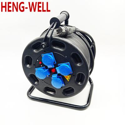 China 16A Leakage Protection Switch Cable Reel Featuring Wire Gauge 3 1.50 2.50 Sqmm Maximum Capacity 100 Meters Designed for Cable Handling for sale