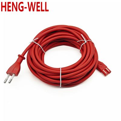 China VDE Approved European Power Cord - 250V AC Extension Cable with IEC C7 to 2 Pin EU Plug for sale