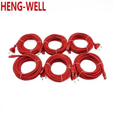 China Euro European Plug 220V AC Electric Wire Extension Cable EU 2Pin C7 Power Cord with IEC Female End for Computer Adapter for sale