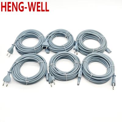 China VDE Standard H03VVH2-F 0.75MM Cable Reel Extension Eu 2pin Plug CEE7/3 IEC C7 Power Cord for sale
