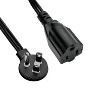 China UL Listed USA Power Cables Space-Saving 3 Pin Flat Plug Extension Cord for sale