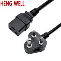 China 1.2M 1.5M 1.8M 2M 3M OEM India Power Cord 16A Current Rating Type D Plug Suitable for Industrial Machinery and Equipment for sale