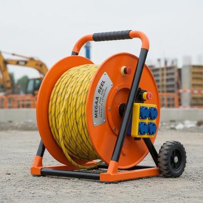 China Portable Electric Cable Reel Featuring Robust Construction and Large Capacity for Cable Management in Construction Sites for sale