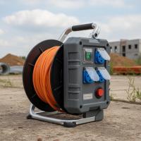 China Heavy Duty Cable Reel Featuring Weatherproof Housing and High Capacity Cable Drum Perfect for Outdoor Electrical Projects for sale