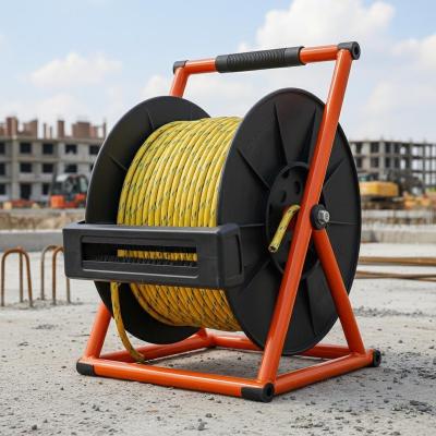 China Portable Cable Reel with Integrated Cable Guide and Robust Frame Enhancing Cable Management Efficiency on Construction Sites for sale