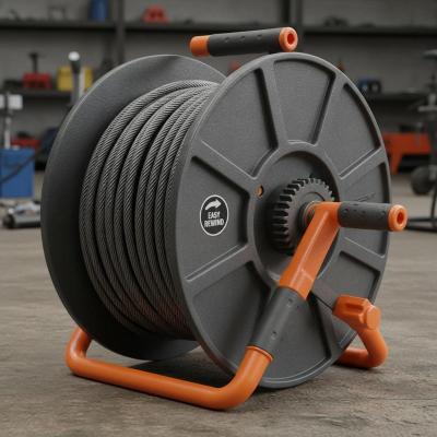 China Industrial Cable Reel Featuring Weather Resistant Materials and Easy Rewind Mechanism for Cable Management for sale