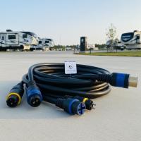 China Flexible RV Adapter Cords Heavy Duty Electrical Extension Cables Suitable for Various RV Power Connections Ensuring and Safe Outdoor for sale