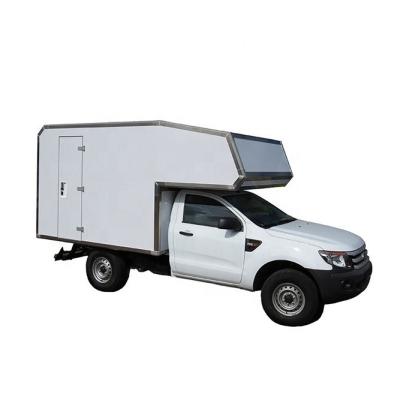China White Customized Cab-Over Empty Truck Camper Shell for DIY Alcove RV Motorhome Caravan for sale