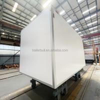 China 10ft FRP Aluminum ISUZU Truck Chassis Refrigeration Box Body With Flat Packed Shipment for sale