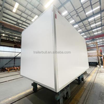 China 10ft FRP Aluminum ISUZU Truck Chassis Refrigeration Box Body With Flat Packed Shipment for sale