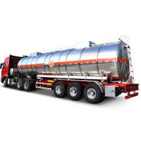 China 25T Tanker Truck Trailer Heavy Duty For Warm Palm Oil In Kenya for sale