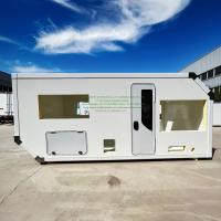 China DIY Expedition Overland 23ft FRP Motorhome Truck Camper Box with Front Corner Cutting for sale