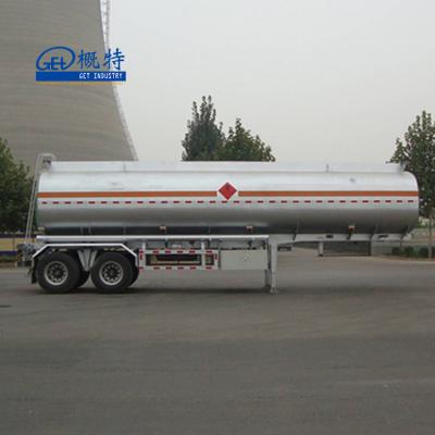 China 36000L 2 Axles Carbon Steel Tank Semi Trailer for Fuel and Diesel Transportation for sale