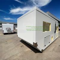 China FRP Glassfibre Reinforced Polyester 20ft Motorhome Truck Camper Box for Flat Bed Truck for sale