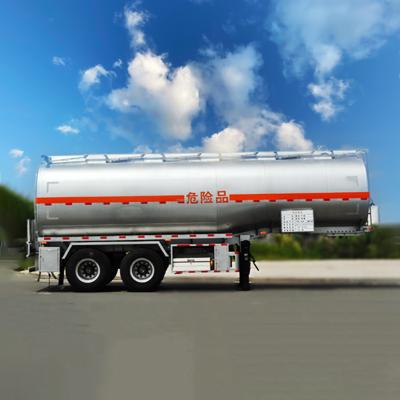 China 28000L Capacity Carbon Steel Fuel Refuel Tank Semi-Trailer for Diesel Gasoline Delivery for sale
