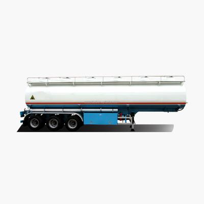 China 40m3 Fuel Tank Semi Trailer with 27T Payload and 4 Compartments for Diesel Fuel Jet for sale