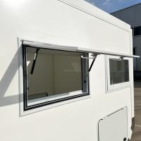 China 90 Degree Square Window Corner Tempered Glass RV Windows for Motorhome Camper Trucks for sale