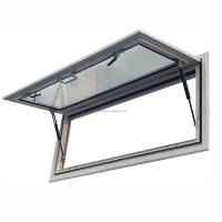 China Natural Color/Grey Window Frame for Customizable Tempered Glass Expedition RV Windows for sale