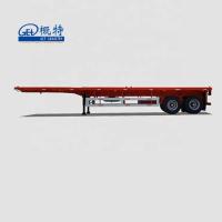 China FUWA BPW Axle 40ft Container Transport Flatbed Semi Trailer with Air Suspension Optional for sale