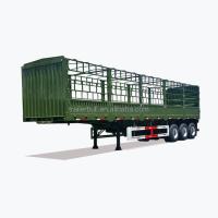 China Special Design Side Rail and 2 Layer Fences Semi-Trailer for Light-Puffy Cargo Transport for sale