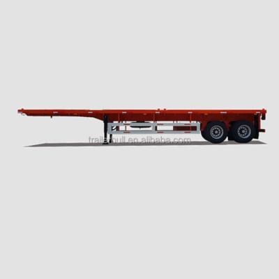 China Cargo Transportation 40ft 2 Axles Versatile Flatbed Semi-Trailer Max Payload 000 kgs for sale
