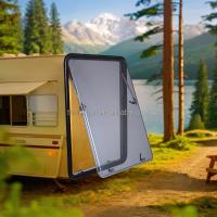China ARCYLIC GLASS ALUMINUM FRAME EuroVision Windows for RV Trailers and Other Motorhomes for sale