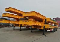 China 15m 80T Low Bed Semi Trailer With 4 Axles For Super Heavy Construction Machine for sale