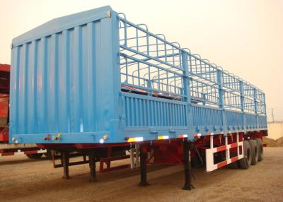 China 35T Payload 3 Axles 13m Stake Truck Semi Trailer for sale