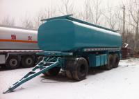 China Fuel / Diesel Carbon Steel Tanker Trailer , Drawbar Semi Trailer 25000L 3 Axles for sale