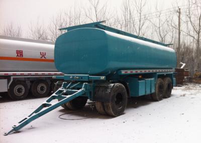 China Fuel / Diesel Carbon Steel Tanker Trailer , Drawbar Semi Trailer 25000L 3 Axles for sale