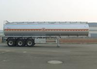 China Gasoline / Diesel Carbon Steel Tanker Trailer 3 Axle Water Tank Semi Trailer for sale