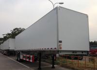 China Insulated GRP Sandwich Refrigerated Truck Trailer 2 Axles 40 Foot For Food Fruits for sale