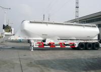 China Carbon Steel Dry Bulk Tank Trailers , 50000L Capcity Bulk Powder Tankers for sale