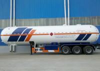 China 58000L Steel 3 Axles LPG Tank Trailer , Liquefied Petrol Fuel Trailers for sale