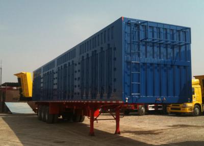 China 40T 60T Payload 45ft Steel Wall Dry Freight Box Truck Semi Trailer for sale