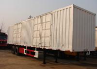 China 30T Capacity 13m Dry Freight Steel Box Semi Truck Trailer for sale